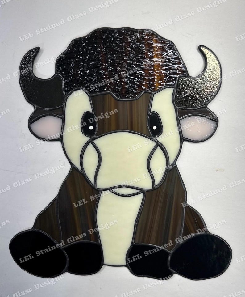 Stuffed Buffalo-stained Glass Suncatcher Pattern - Etsy