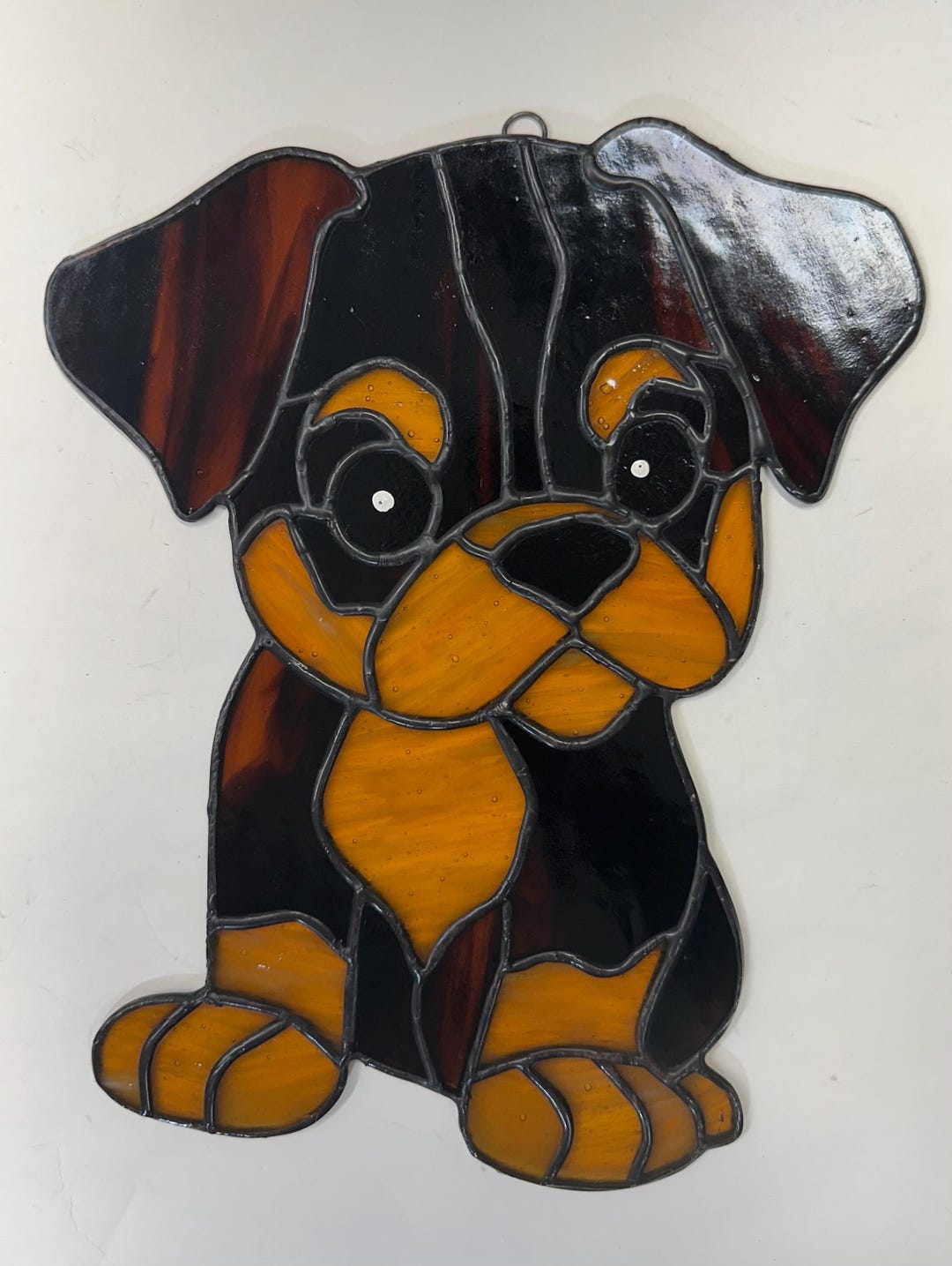 Rottweiler Puppy-stained Glass Suncatcher Pattern - Etsy