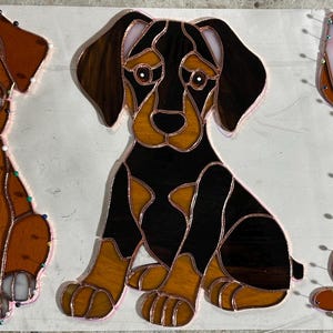 Doberman Puppy-stained Glass Suncatcher Pattern - Etsy