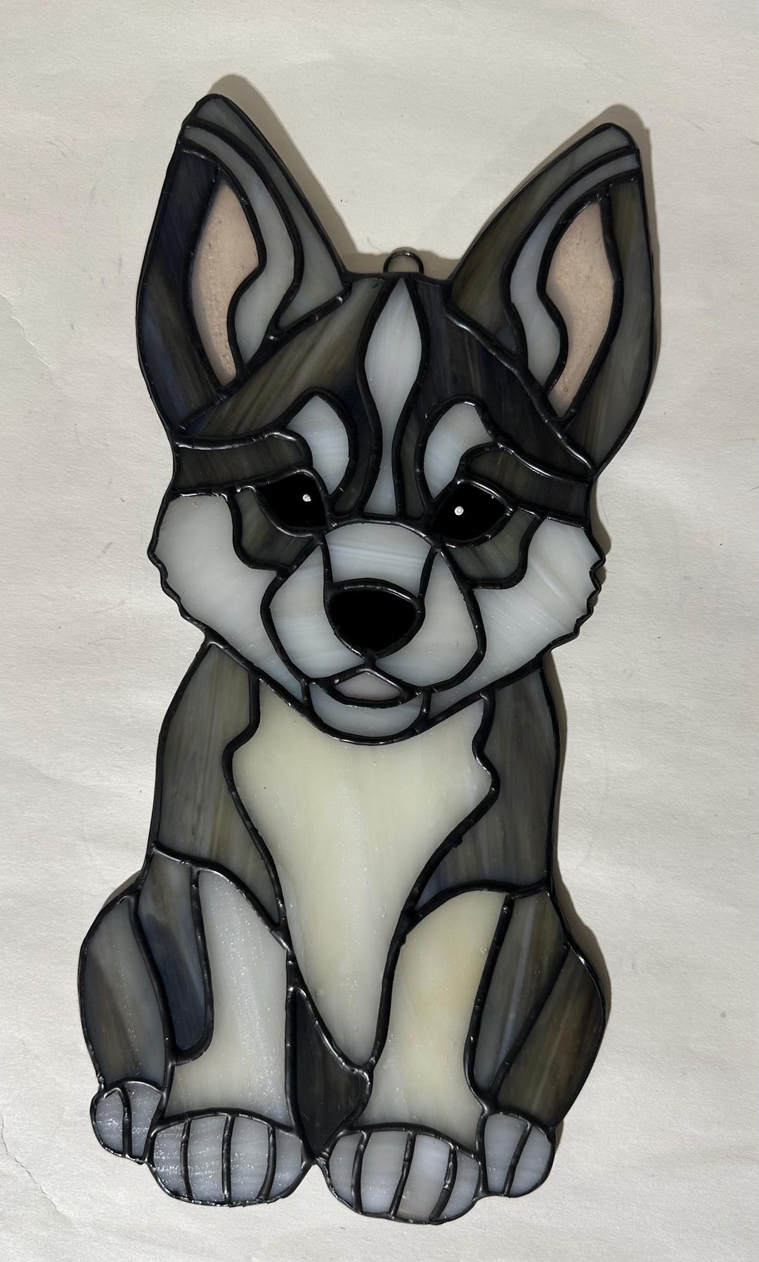 Husky Puppy-stained Glass Suncatcher Pattern - Etsy