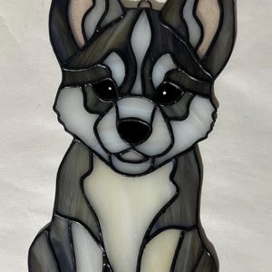 Husky Puppy-stained Glass Suncatcher Pattern - Etsy
