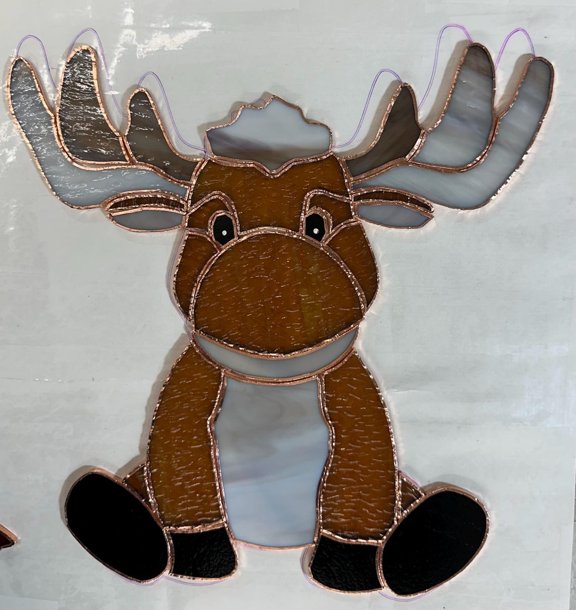 Stuffed Moose-stained Glass Suncatcher Pattern - Etsy
