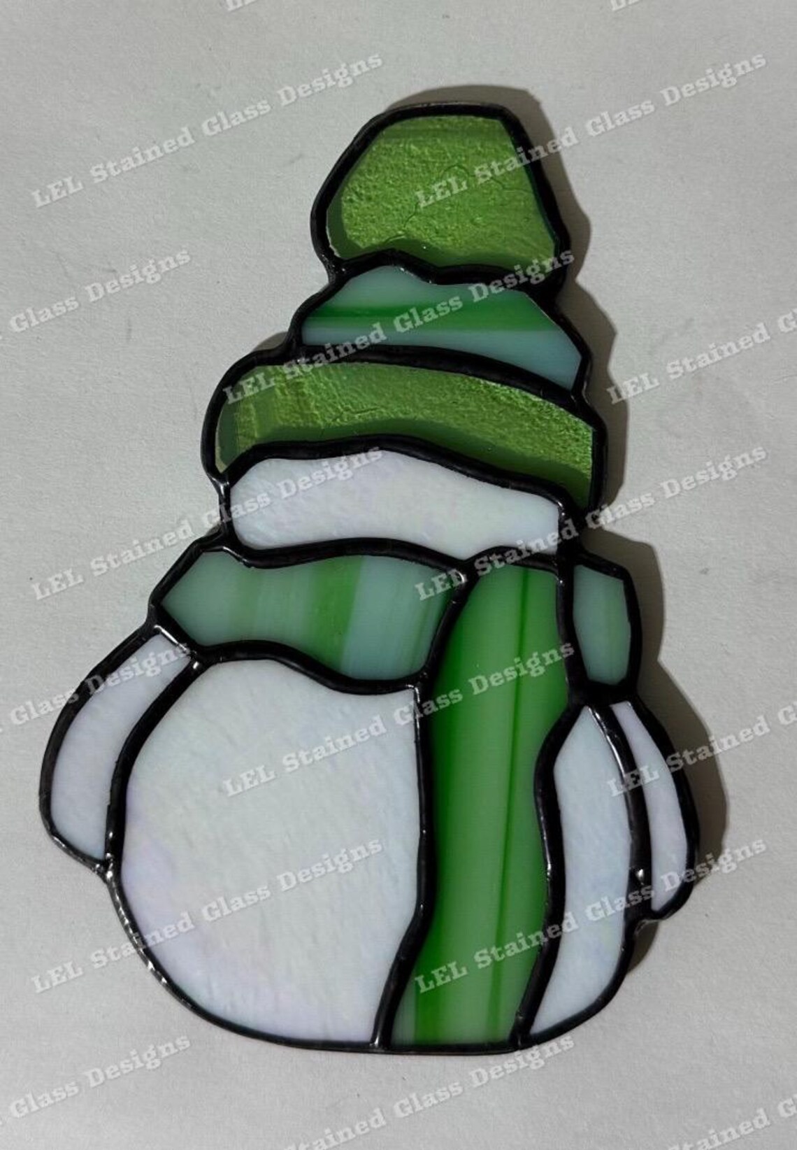 Snowman Suncatcher-stained Glass Pattern - Etsy