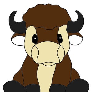 Stuffed Buffalo-stained Glass Suncatcher Pattern - Etsy