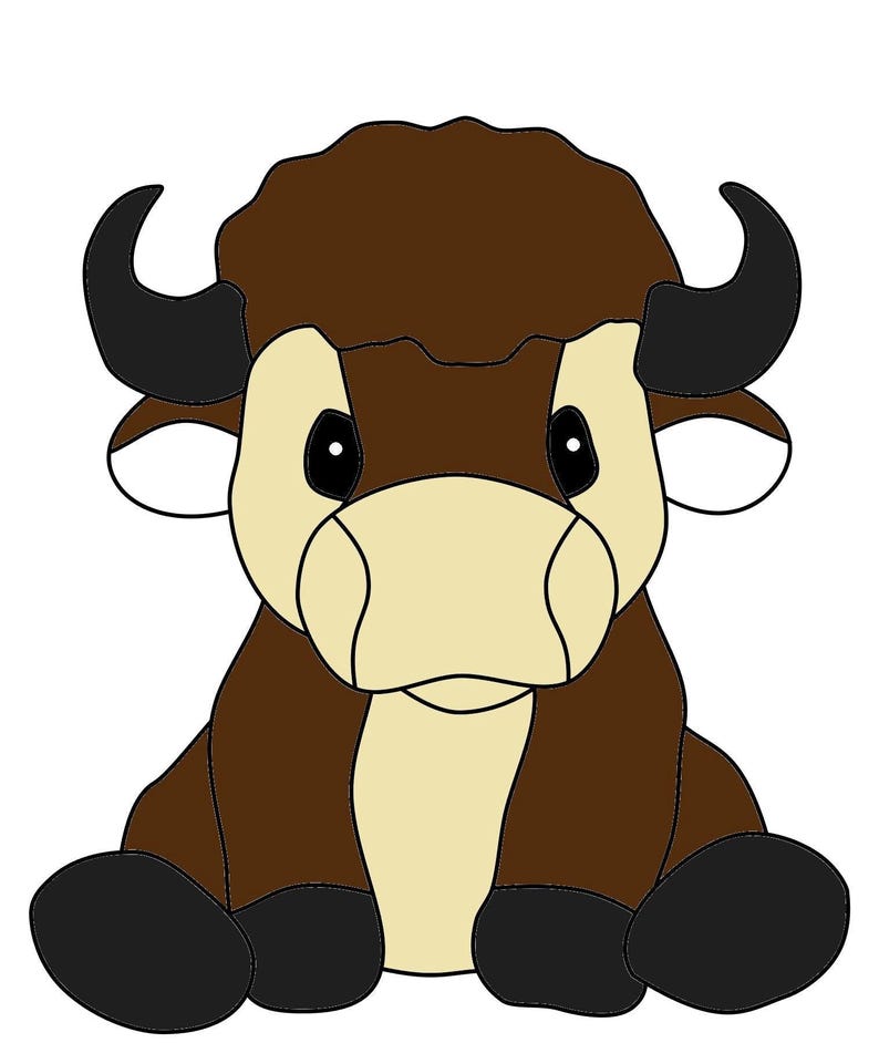 Stuffed Buffalo-stained Glass Suncatcher Pattern - Etsy