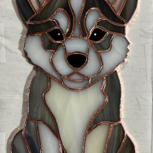Husky Puppy-stained Glass Suncatcher Pattern - Etsy