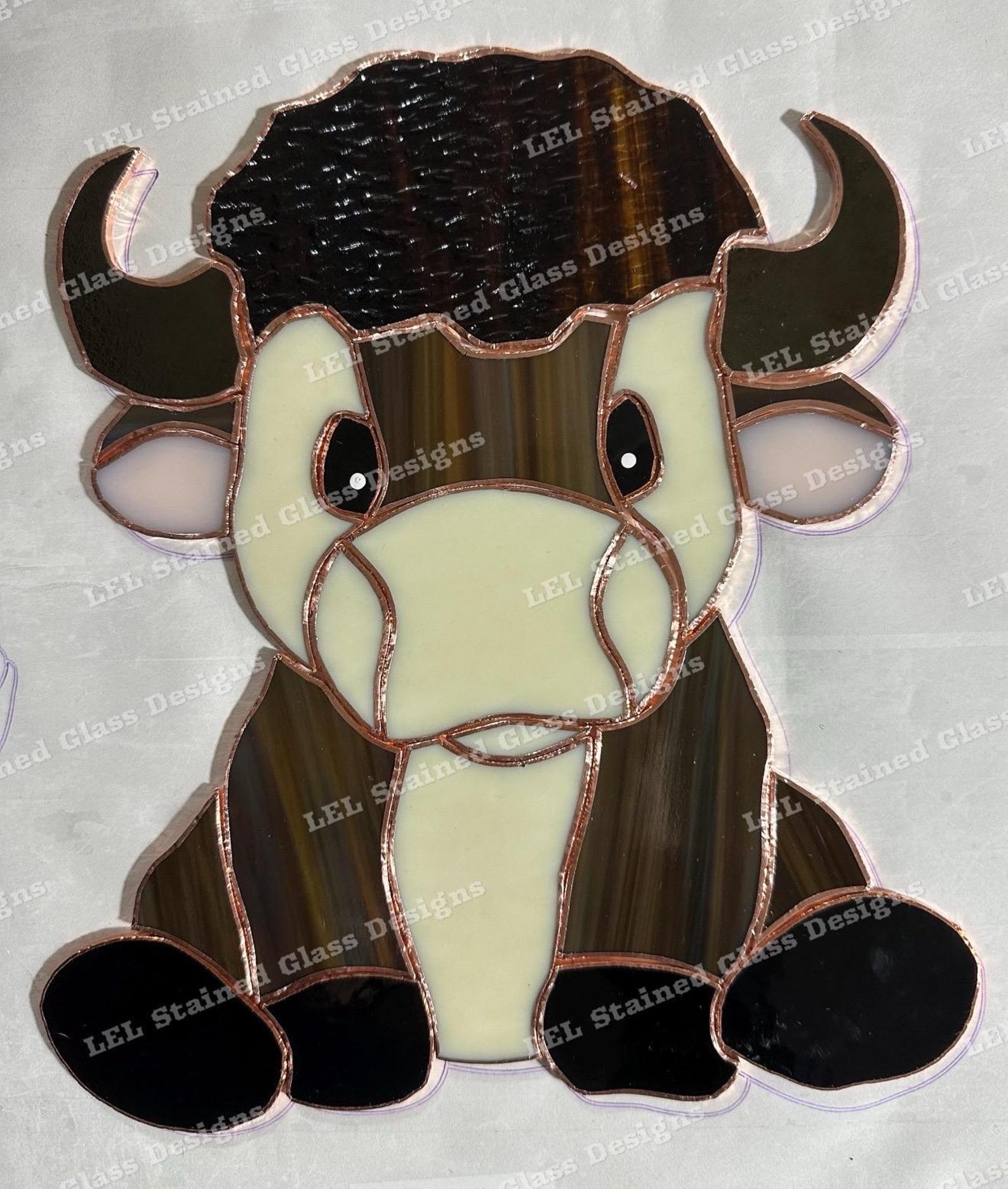 Stuffed Buffalo-stained Glass Suncatcher Pattern - Etsy