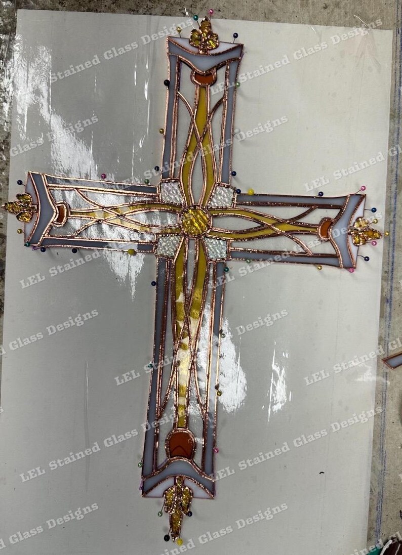 Stained Glass Cross Pattern - Etsy