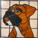 Boxer Dog Portrait, Small Stained Glass Panel - Etsy