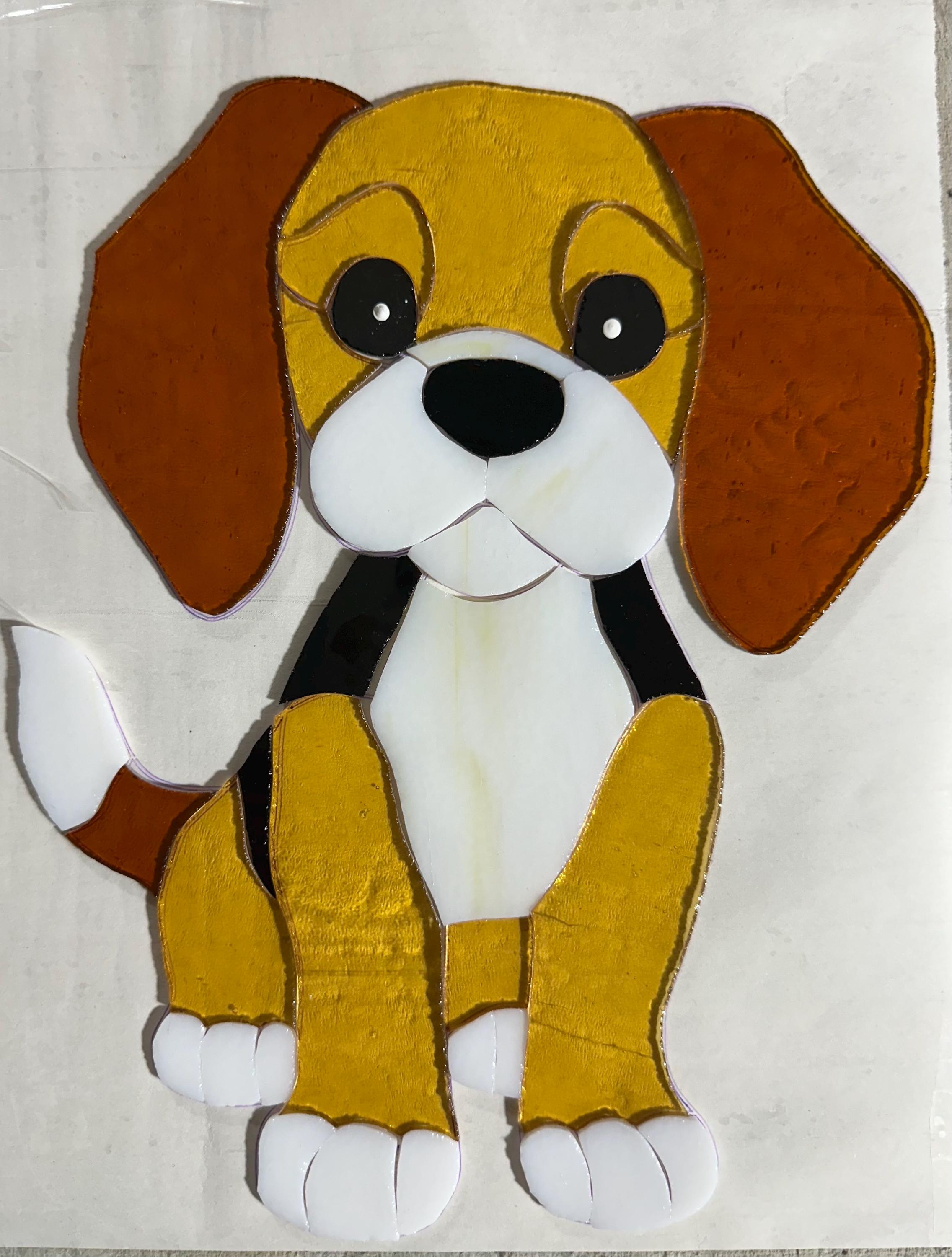 Beagle Puppy Suncatcher-stained Glass Pattern - Etsy