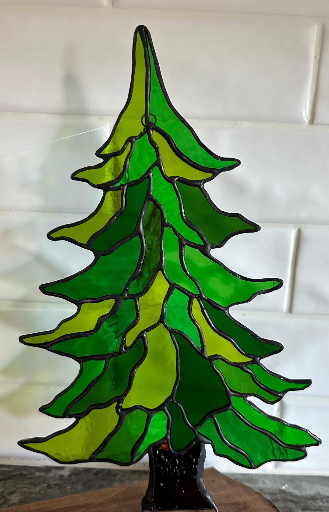 Christmas Tree-stained Glass Pattern - Etsy
