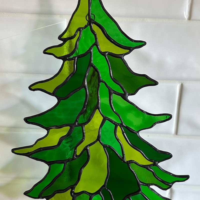 Trees Stained Glass Patterns - Etsy