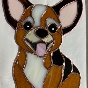 Corgi Puppy-stained Glass Suncatcher Pattern - Etsy