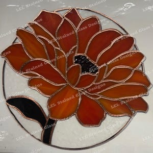 Marigold Flower-stained Glass Suncatcher Pattern - Etsy
