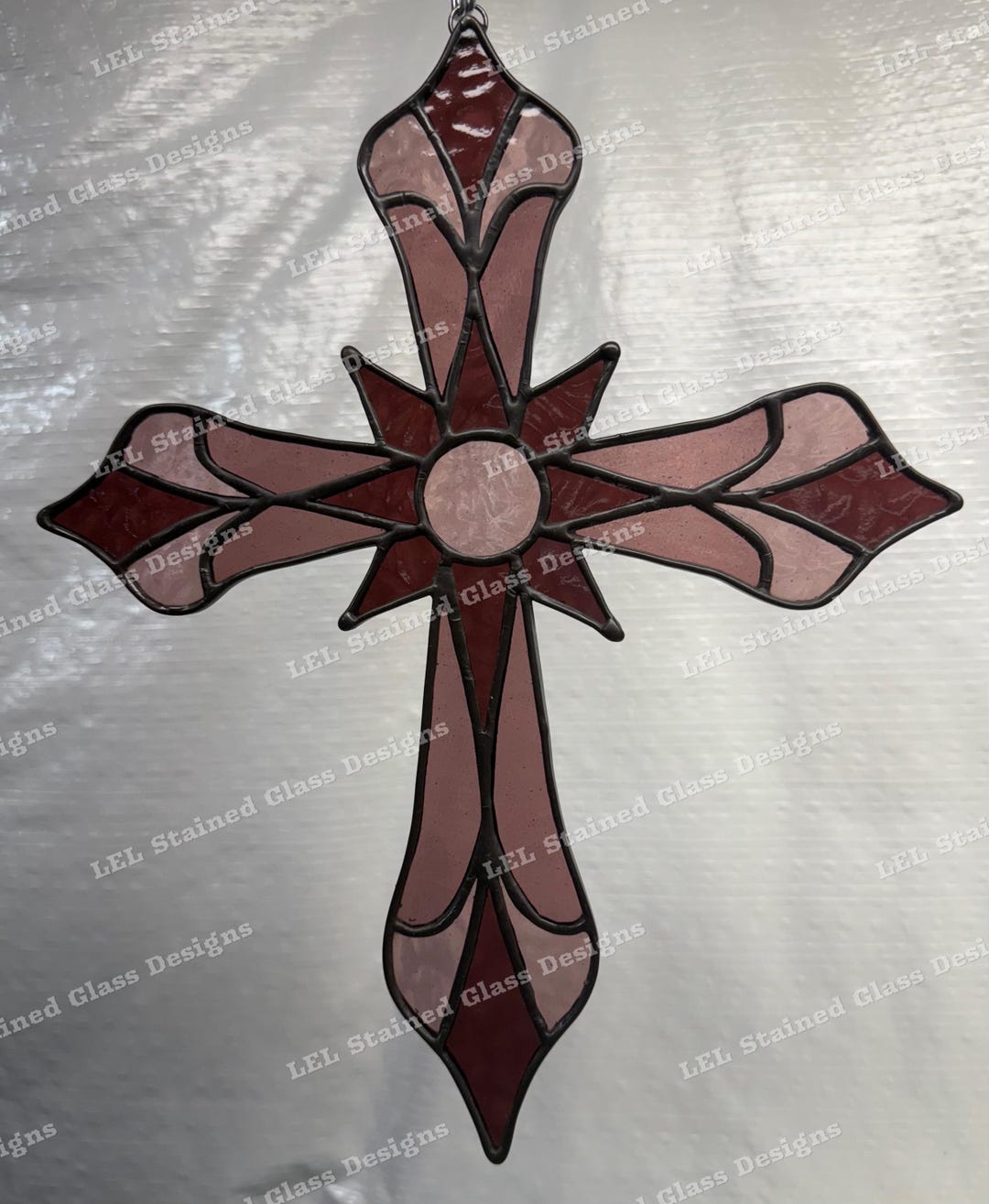 Cross Stained Glass Suncatcher - Etsy