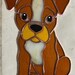 Cute Boxer Puppy-stained Glass Suncatcher Pattern - Etsy