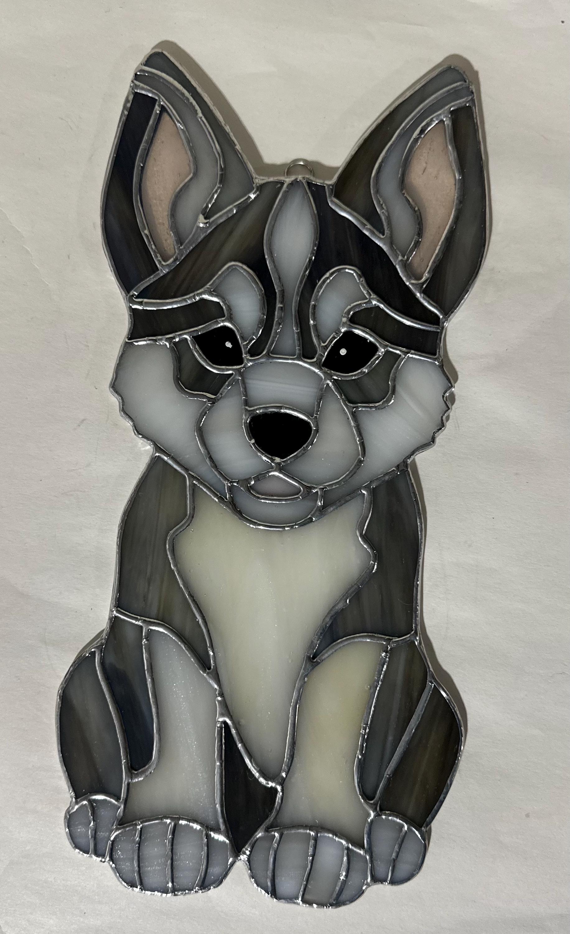 Husky Puppy-stained Glass Suncatcher Pattern - Etsy