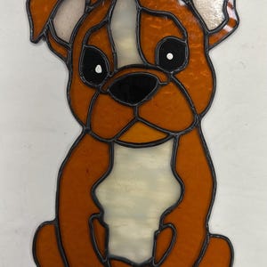 Pitbull Puppy-stained Glass Suncatcher Pattern - Etsy