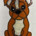 Pitbull Puppy-stained Glass Suncatcher Pattern - Etsy