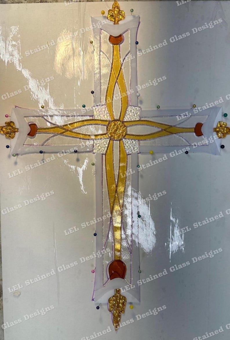 Stained Glass Cross Pattern - Etsy