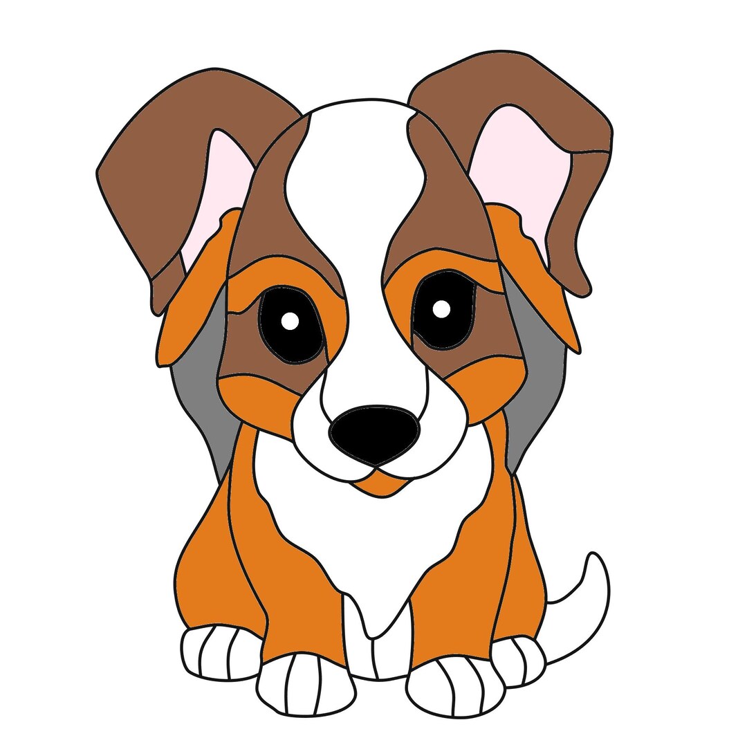 Sheltie Puppy-stained Glass Suncatcher Pattern - Etsy