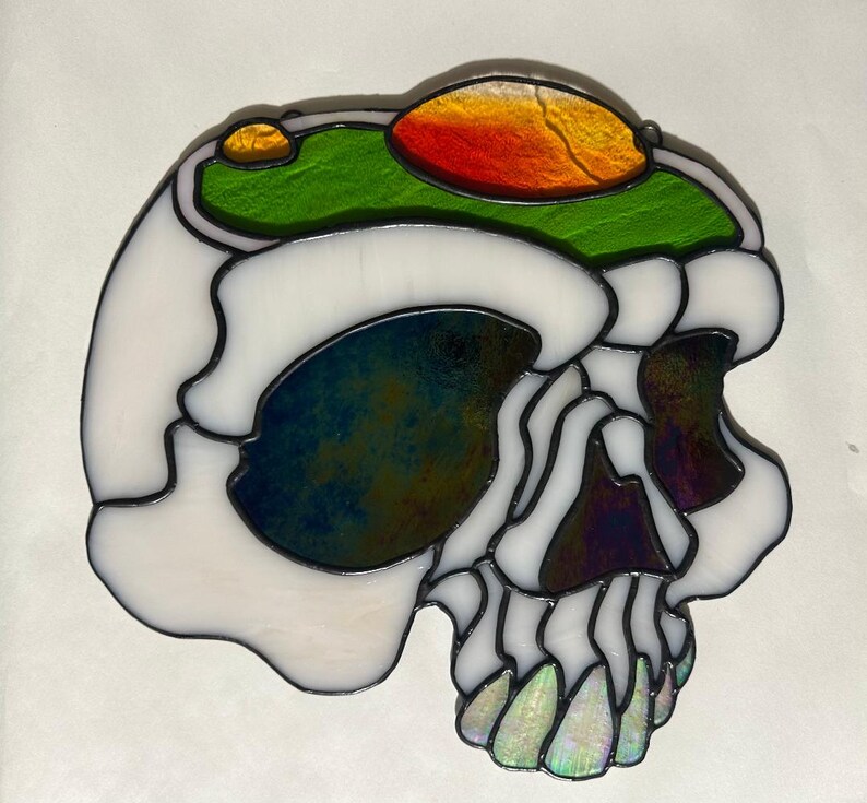 Skull Cauldron Stained Glass Pattern - Etsy