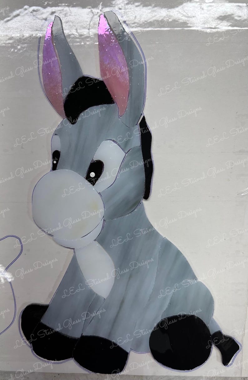 Stuffed Donkey-stained Glass Suncatcher Pattern - Etsy