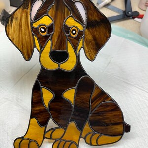 Doberman Puppy-stained Glass Suncatcher Pattern - Etsy