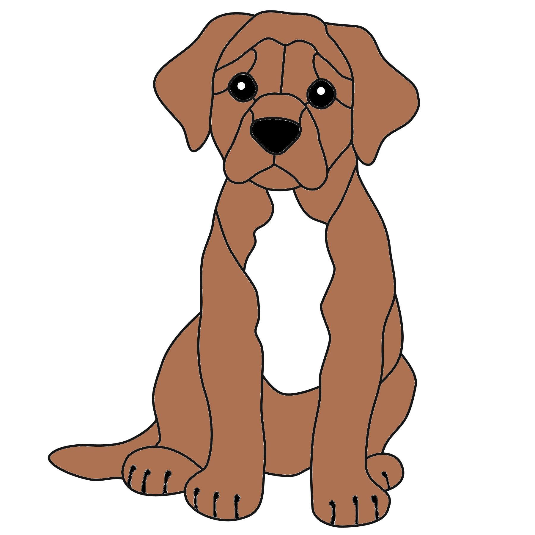 Labrador Retriever Puppy-stained Glass Suncatcher Pattern - Etsy