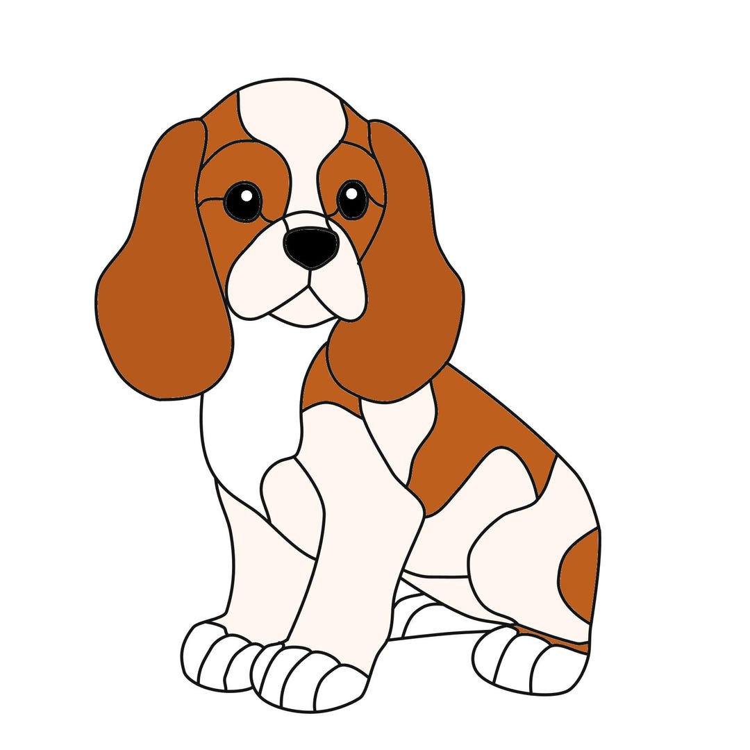 Cavalier King Charles Spaniel-stained Glass Suncatcher Pattern - Etsy