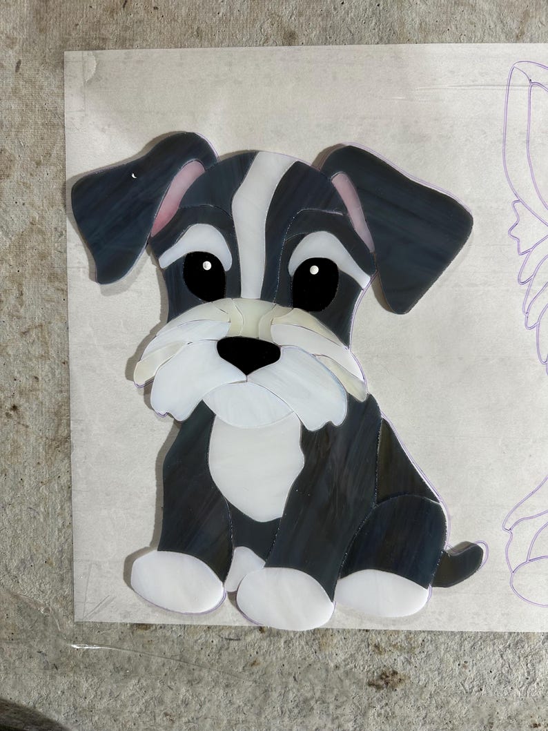 Scottish Terrier Puppy-stained Glass Suncatcher Pattern - Etsy