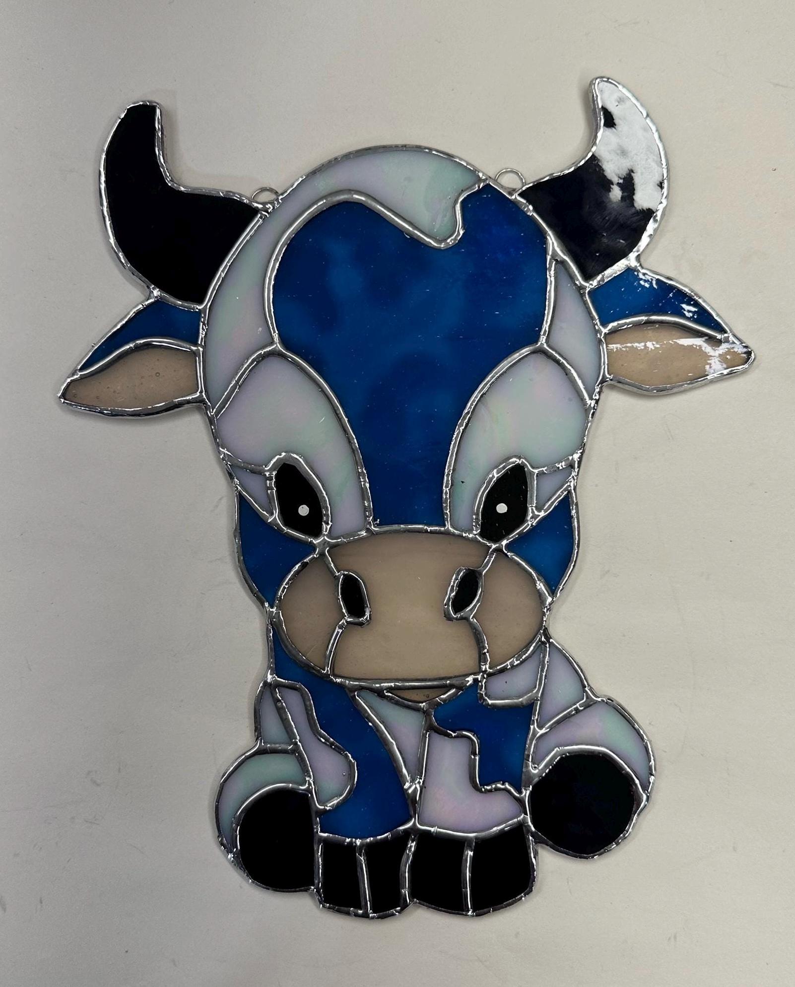 Stuff Animal Cow-stained Glass Suncatcher Pattern - Etsy
