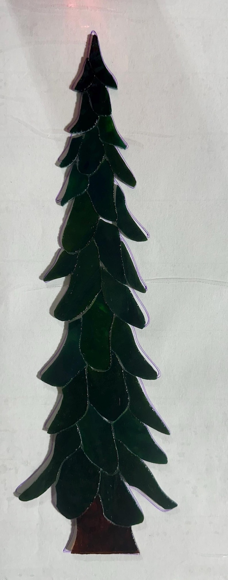 Two Pine Trees-stained Glass Patterns - Etsy