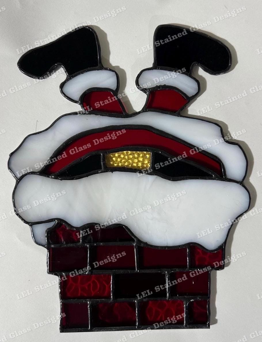 Santa Stuck in Snowy Chimney Pattern - Etsy