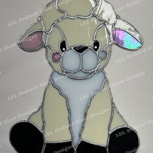 Stuffed Sheep-stained Glass Suncatcher Pattern - Etsy