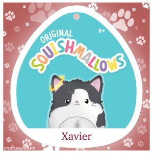 CUSTOM SQUISHMALLOW TAGS (cat Version) (read Description!!) - Etsy