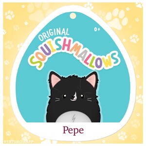CUSTOM SQUISHMALLOW TAGS (cat Version) (read Description!!) - Etsy