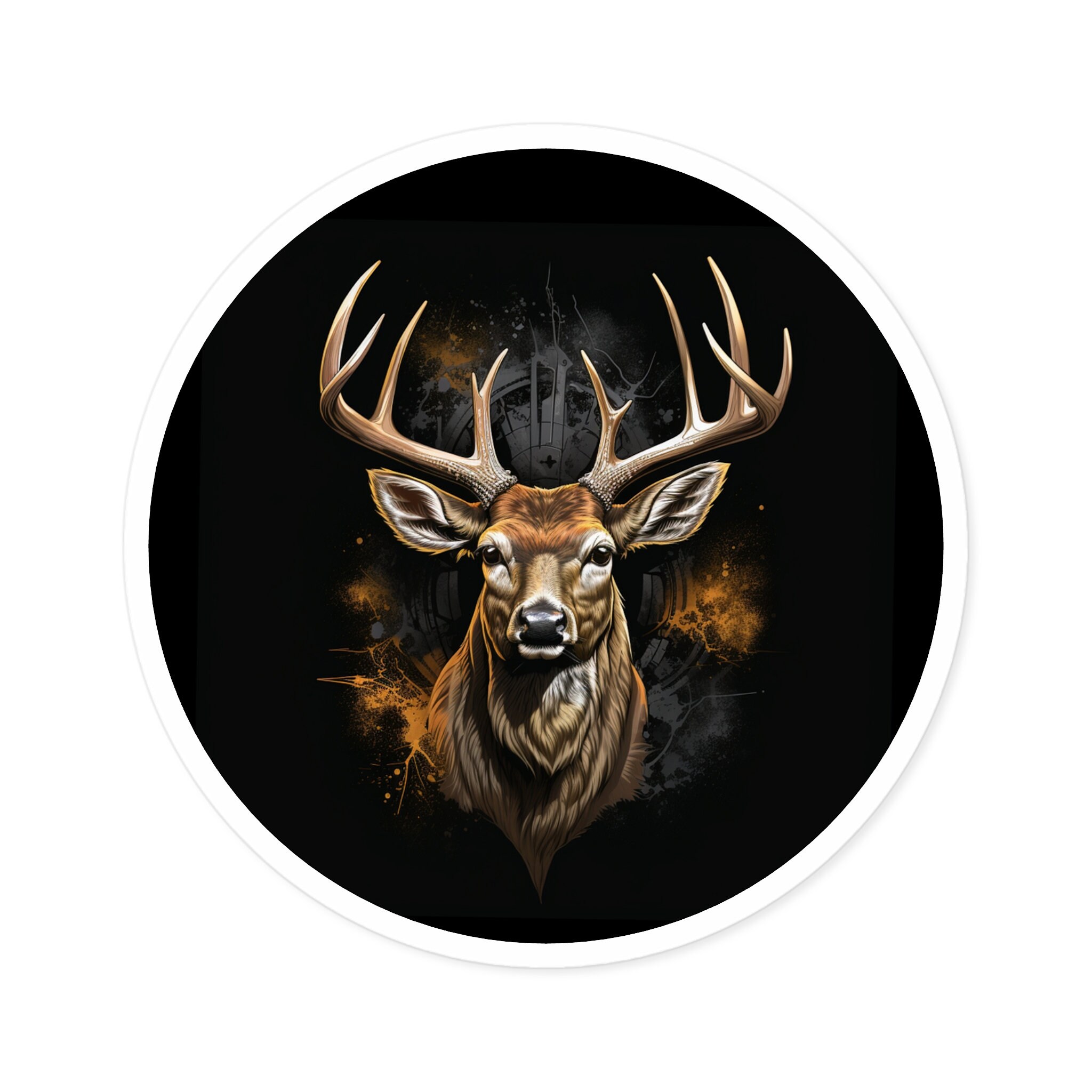 Whitetail Buck Deer Indoor/ Outdoor Vinyl Sticker - Etsy