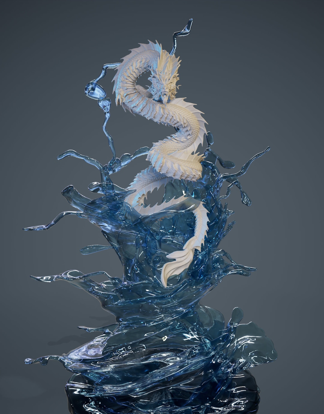 Water Dragon - STL File Only! - Etsy