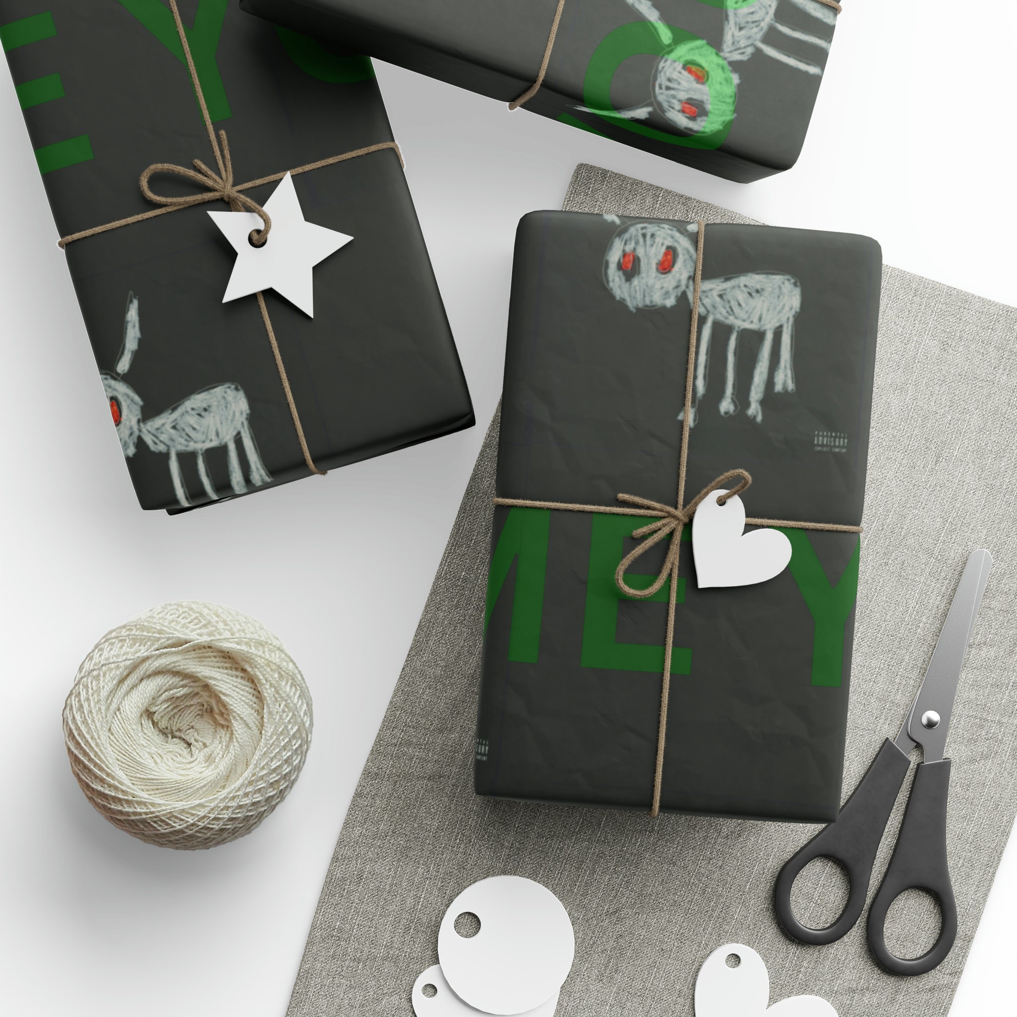 Drake "For All the Dogs" Gift Wrapping Paper sold by Fireplace High ...