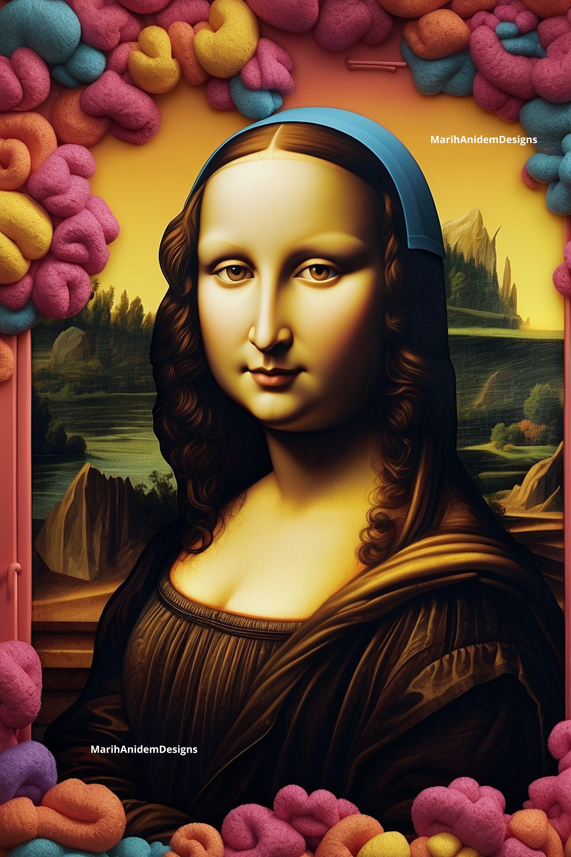 Mona Lisa,intriguing Facial Expression,creative Mona Lisa Composition ...