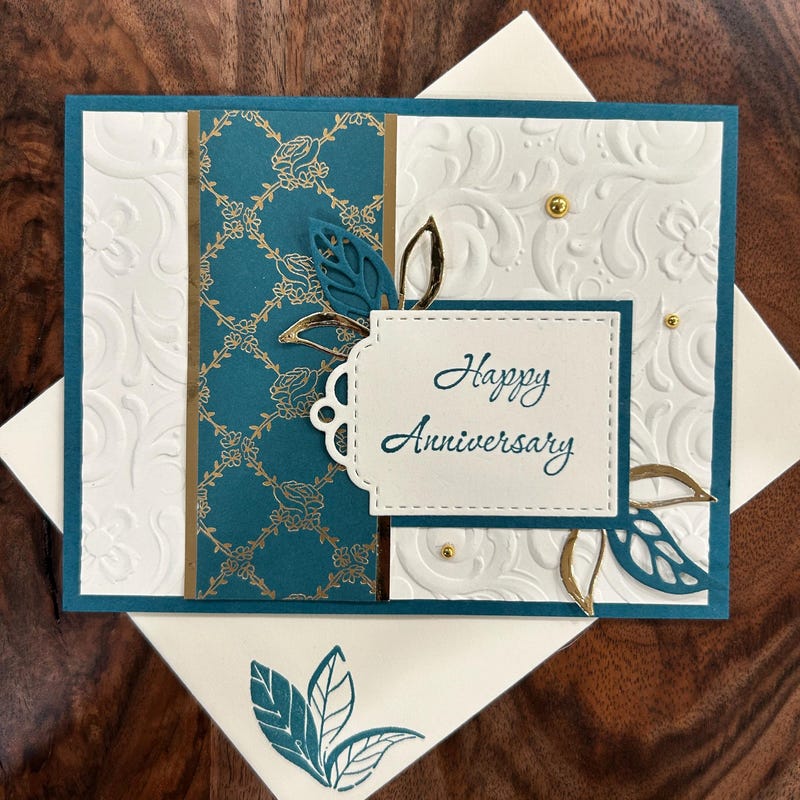 Gold Foil Anniversary Cards - Etsy