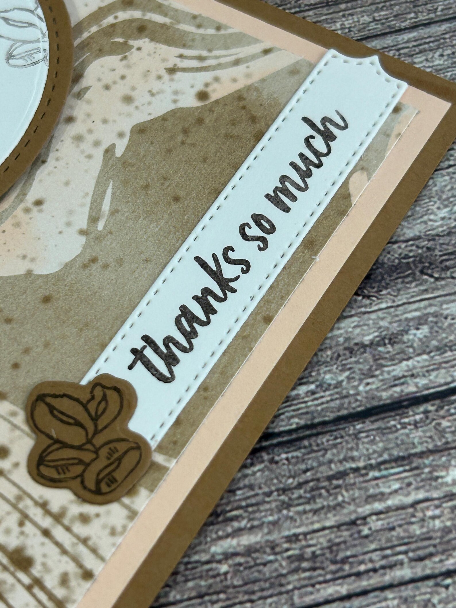 Coffee Latte Lover Thank You Card Handmade Blank Greeting Card, Latte ...