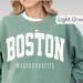 Boston Sweatshirt | Comfort Colors Vintage Sweatshirt | Bold Boston ...