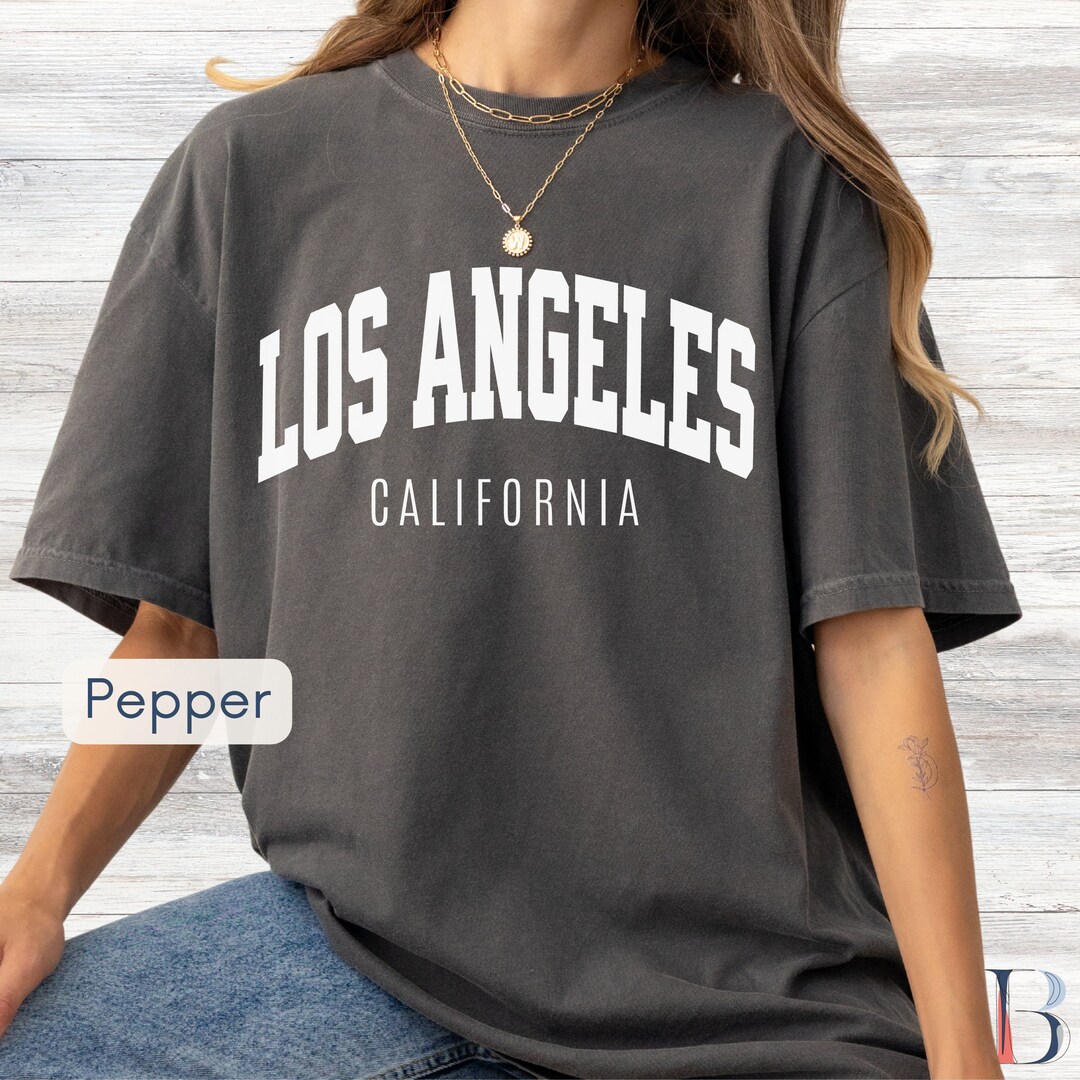 Los Angeles T-shirt, West Coast Comfort Colors Unisex Shirt, Vintage LA ...