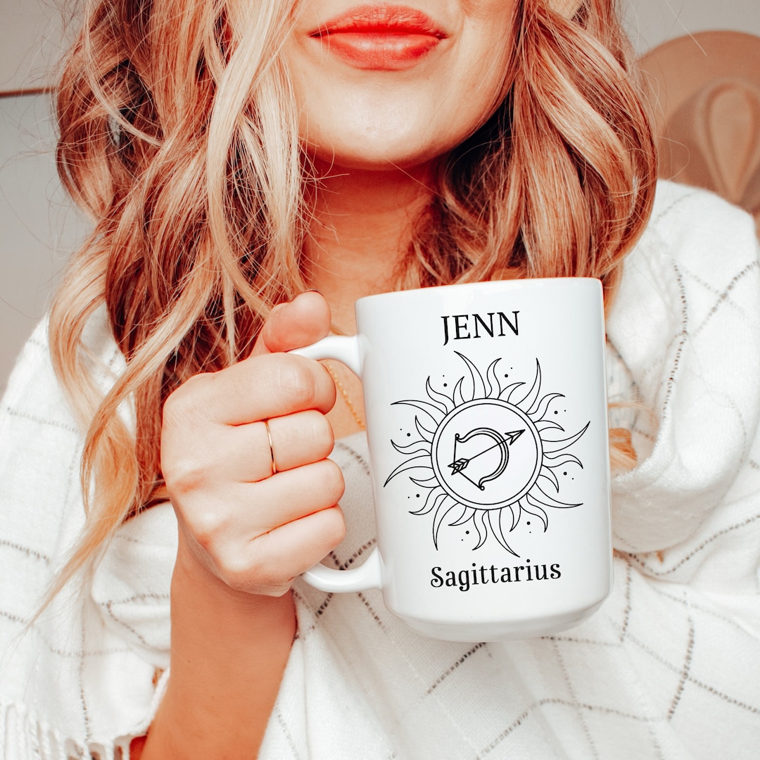 Custom Sagittarius Zodiac Mug: Unique Astrological Birth Sign Gift for ...