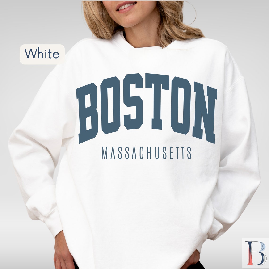 Boston Sweatshirt | Comfort Colors Vintage Sweatshirt | Bold Boston ...