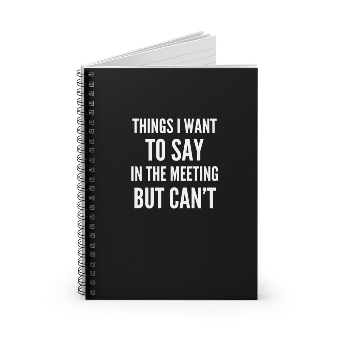 Funny Work Notebook | Office Humor Notebook Gift | Sarcastic Notebook ...