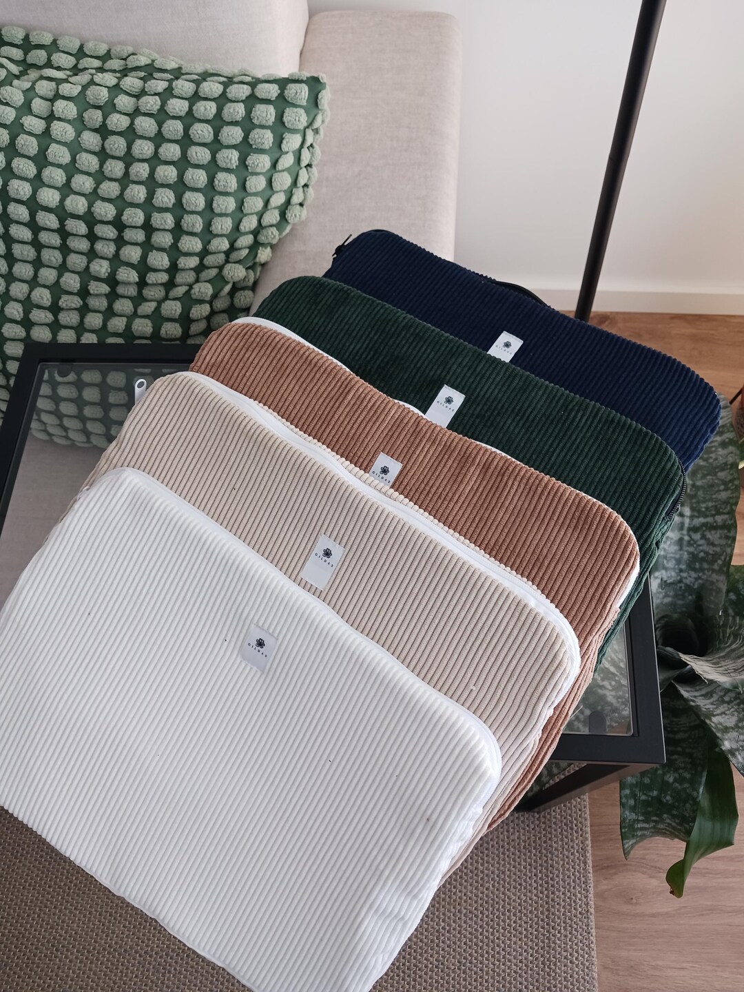 Capa Para Laptop De Veludo Cotelê | Estojo Para Laptop | Bolsa Para ...