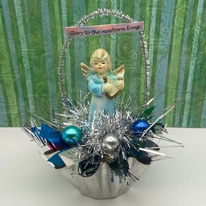 Vintage Angel in Tart Tin for Tier Tray-tabletop-shelf /christmas Angel ...